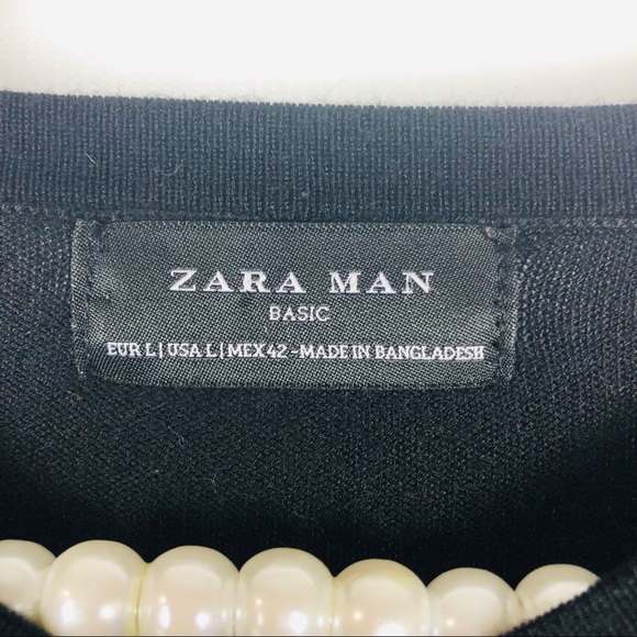 Zara | Sweaters | Zara Man Basic Black Long Sleeve Sweater | Poshmark